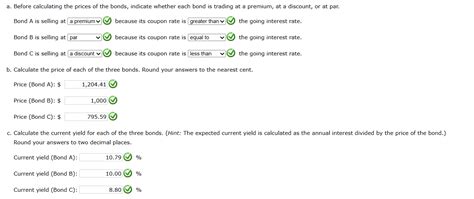 A Before Calculating The Prices Of The Bonds Chegg Com