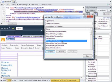 how to edit sharepoint master page