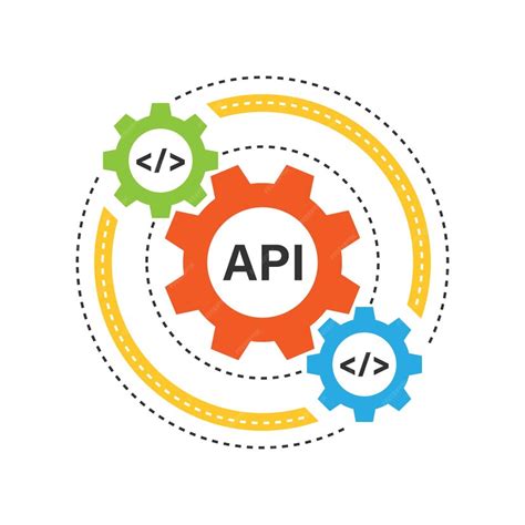Premium Vector Api Icon In Flat Style Software Integration Vector Illustration On Isolated