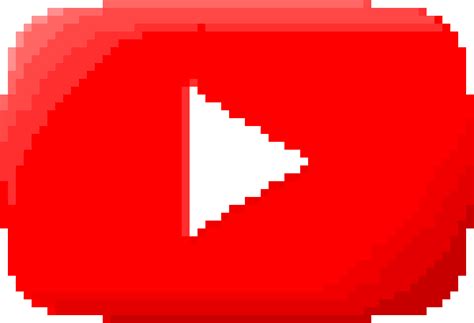 Logo Youtube Pixel Pixel Art Tarjetas Tarjetas De Regalo