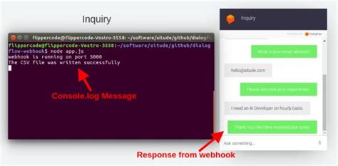 Saving Intent Parameters From Dialogflow To Csv Aitude