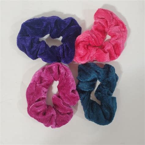 Accessories 4 New Velvet Hair Ties Scrunchies Poshmark