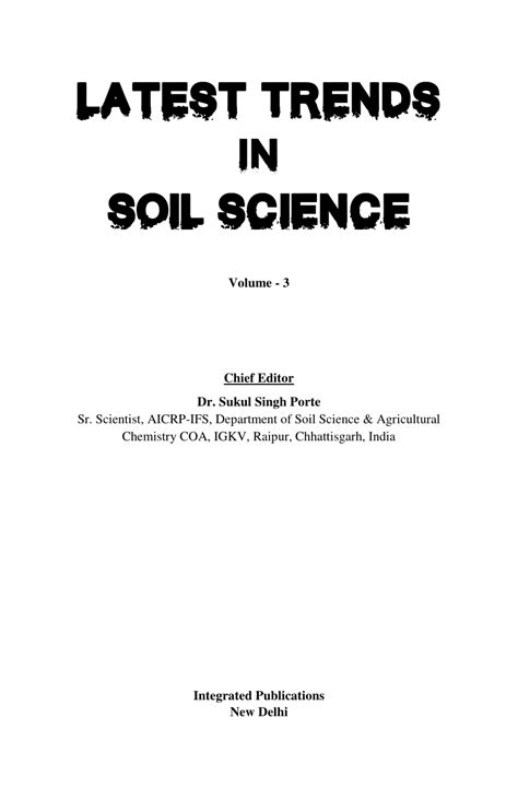 PDF Conservation Of Salt Affected Soils For Sustainable Agriculture