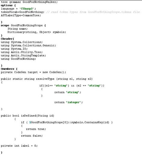 vladimir s blog create a language compiler for the framework using antlr