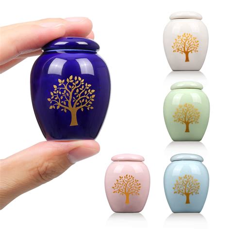 Mocanda Mini Urns For Human Ashes Set Of 5 Small Urns For