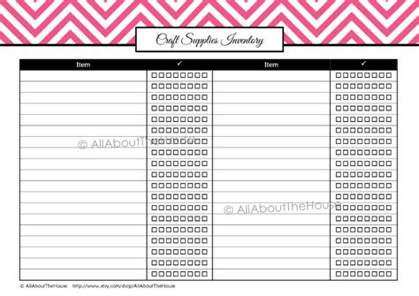 Craft Inventory Spreadsheet Regarding Craft Supplies Inventory Allaboutthehouse Printables — Db