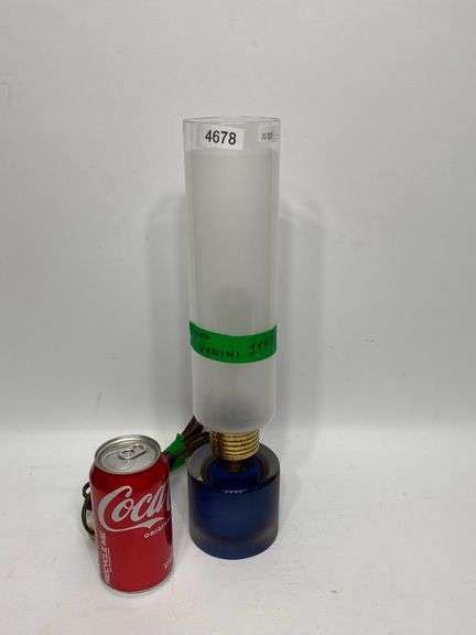 Venini Italian Art Glass Lamp Flea Bite To Edge Of Base Dixons
