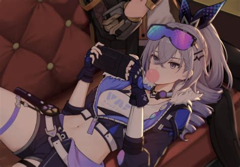 Trailblazer Silver Wolf And Caelus Honkai And More Drawn By Yunkaiming Danbooru