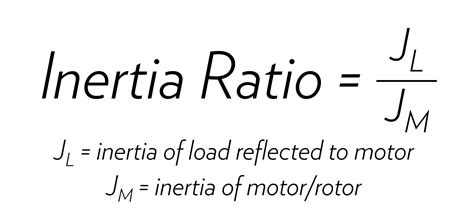 Inertia Ratio Avoiding An Inertia Mismatch