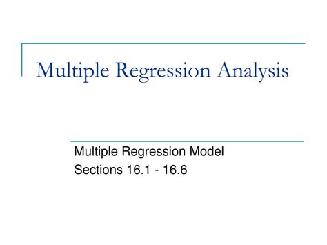 PPT Multiple Regression Analysis PowerPoint Presentation Free Download ID