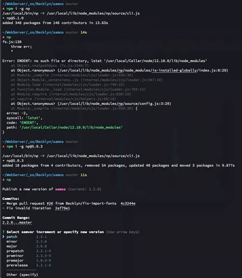 Np Instantly Crashes On MacOS Issue Sindresorhus Np GitHub