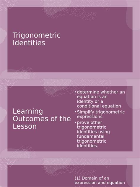 Trigonometric Identities Pdf