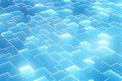 Premium Ai Image Blue Hd Geometry 3d Effect Background Wallpaper
