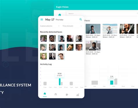 Face Recognition Dashboard App UX UI Behance