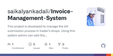 Github Saikalyankadali Invoice Management System This Project Is Developed To Manage The Bill