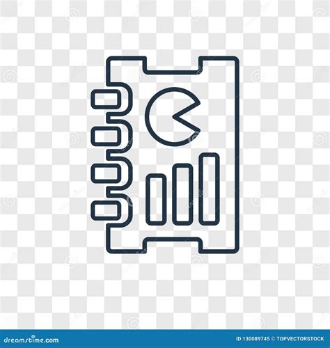 Report Concept Vector Linear Icon Isolated On Transparent Background