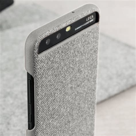 Official Huawei P10 Plus Protective Fabric Case Light Grey