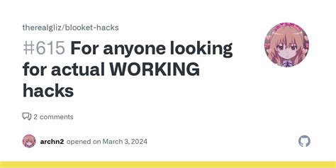 For Anyone Looking For Actual Working Hacks · Issue 615 · Therealgliz