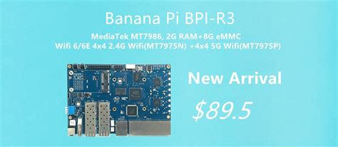 Banana Pi Bpi R3 With Mediatek Mt7986filogic 830 Public Sale For 895
