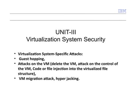 663187411 Unit Iii Virtualization System Specific Attacks 1 Pdf