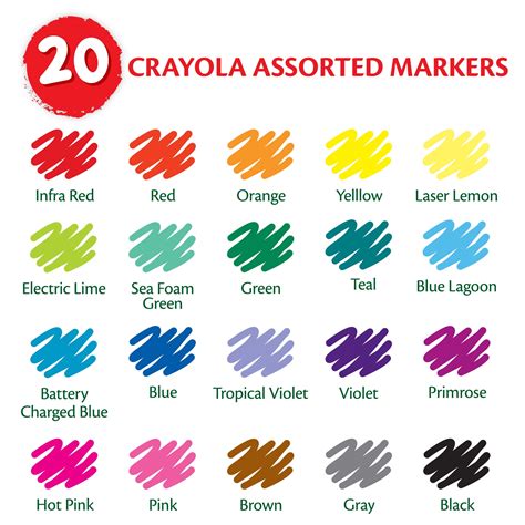 Crayola Broad Line Markers 20 Ct Classic Colors Nepal Ubuy