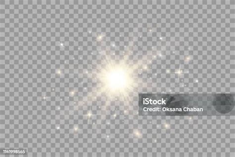 글로우 빛 효과 투명 한 배경에 반짝임이 있는 스타 버스트 벡터 일러스트입니다 일광욕 개성 개념에 대한 스톡 벡터 아트 및 기타 이미지 개성 개념 개체 그룹 나이트