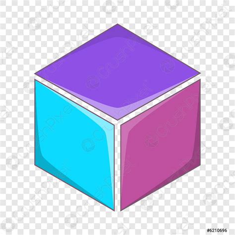 Colorful Cube Icon Cartoon Style Stock Vector 6210696 Crushpixel