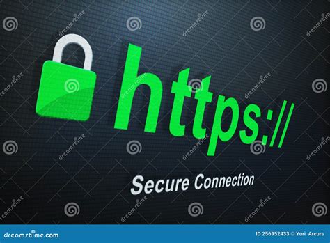 surf securely closeup shot of a secure connection message on a monitor