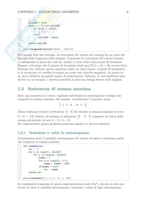 appunti di advanced algorithms and graph mining