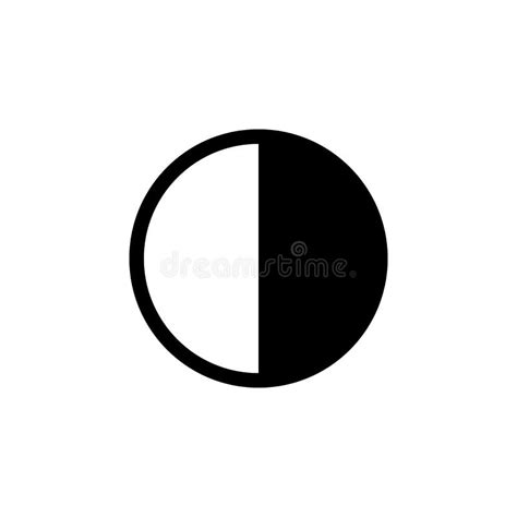 Contrast Icon With Long Shadow Signs And Symbols Can Be Used For Web