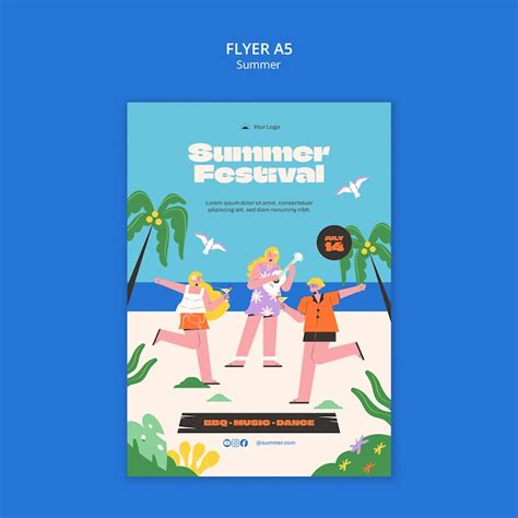 여름 템플릿 디자인 무료 Psd 파일