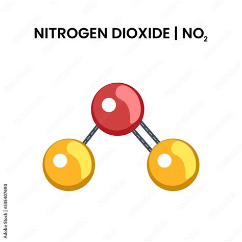 Structure Of Nitrogen Dioxide Molecule No Consisting Of Nitrogen And Oxygen Chemical And