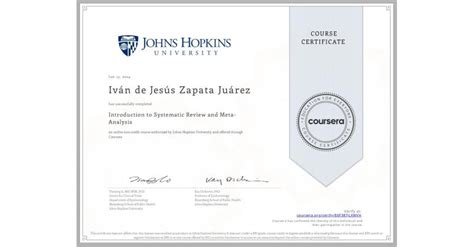 Iván Zapata Juárez On Linkedin Completion Certificate For Introduction To Systematic Review And