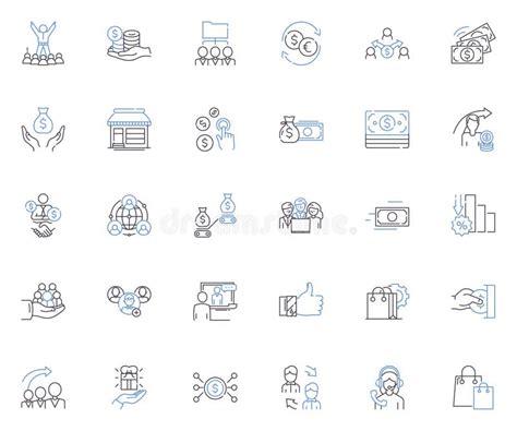 Product Development Line Icons Collection Innovation Prototyping Iteration Research Design