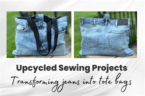 Easy Upcycled Sewing Project Turn Old Jeans Into Tote Bag The