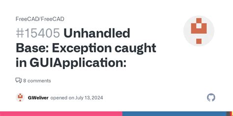 Unhandled Base Exception Caught In Guiapplication · Issue 15405