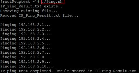 Information Technology How To Guides How To Ping IP Range Shell Script
