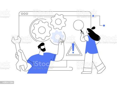 Computer Troubleshooting Abstract Concept Vector Illustration Stock Illustration Download