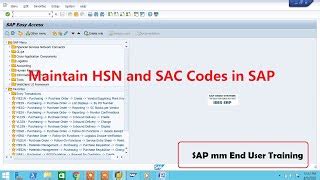 How To Find Hsn And Sac Code Control Code In Sap My Support Bytes Erp Sap Team Mp3 Mp4