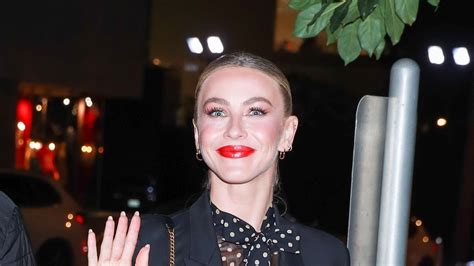 Julianne Hough Shows Off Dancers Figure In See Through Top And Skintight Pants On La Night Out