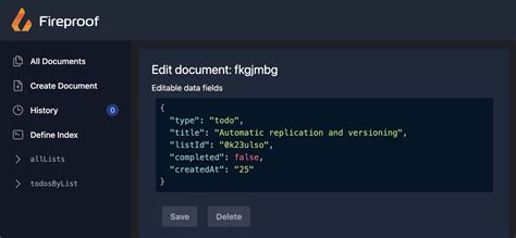 Fireproof Cloudless Database For Realtime Apps