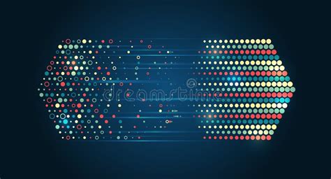 A Dynamic Array Of Information Data Sorting Process Big Data Stream Futuristic Infographics