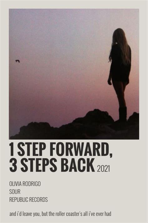 1 Step Forward 3 Steps Back Olivia Rodrigo Vintage Music Posters