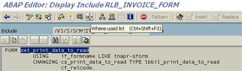 How To Use Where Used List In ABAP Editor