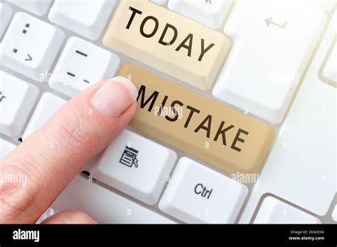 Hand Writing Sign Mistake Business Idea Misconception About The Meaning Of Something Thing