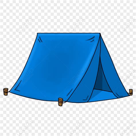 블루 캠핑 일러스트 텐트 클립 아트 만화 피크닉 Png 일러스트 무료 다운로드 Lovepik