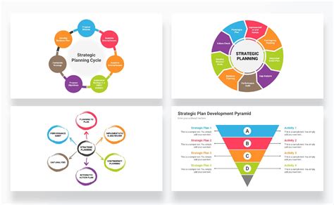 Strategic Planning Diagrams PowerPoint Template Design Cuts