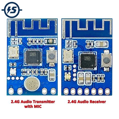 24ghz Wireless Audio Transmitter And Receiver Board Mic Audio Signal