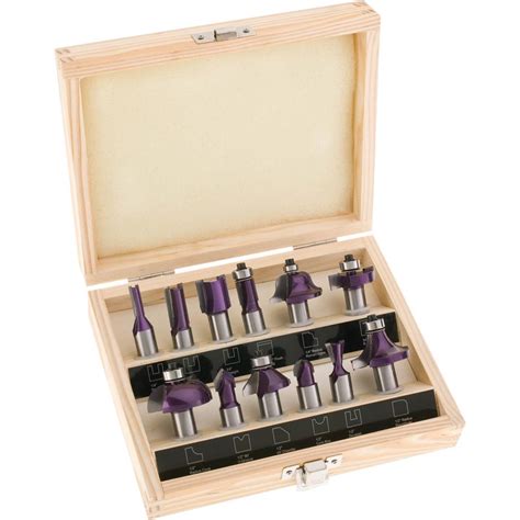 Router Bit 12 Pc Set 1 2 Shank At