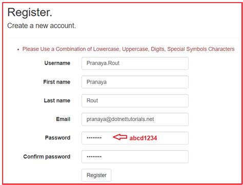 how to create custom password policy in asp identity dot net